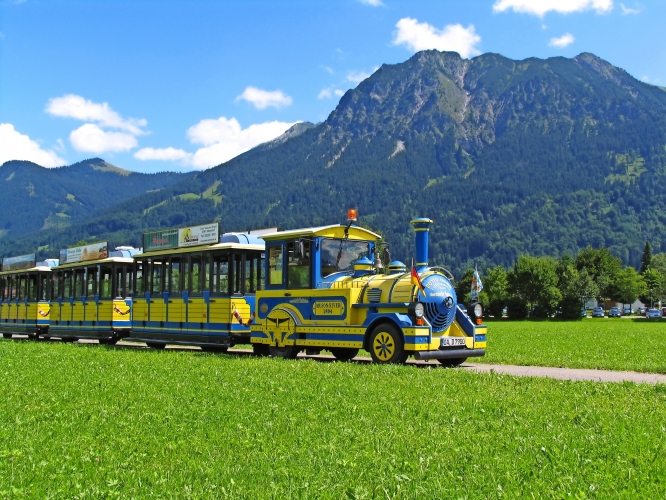 Mit dem Marktbähnle zum Berggasthof Laiter…